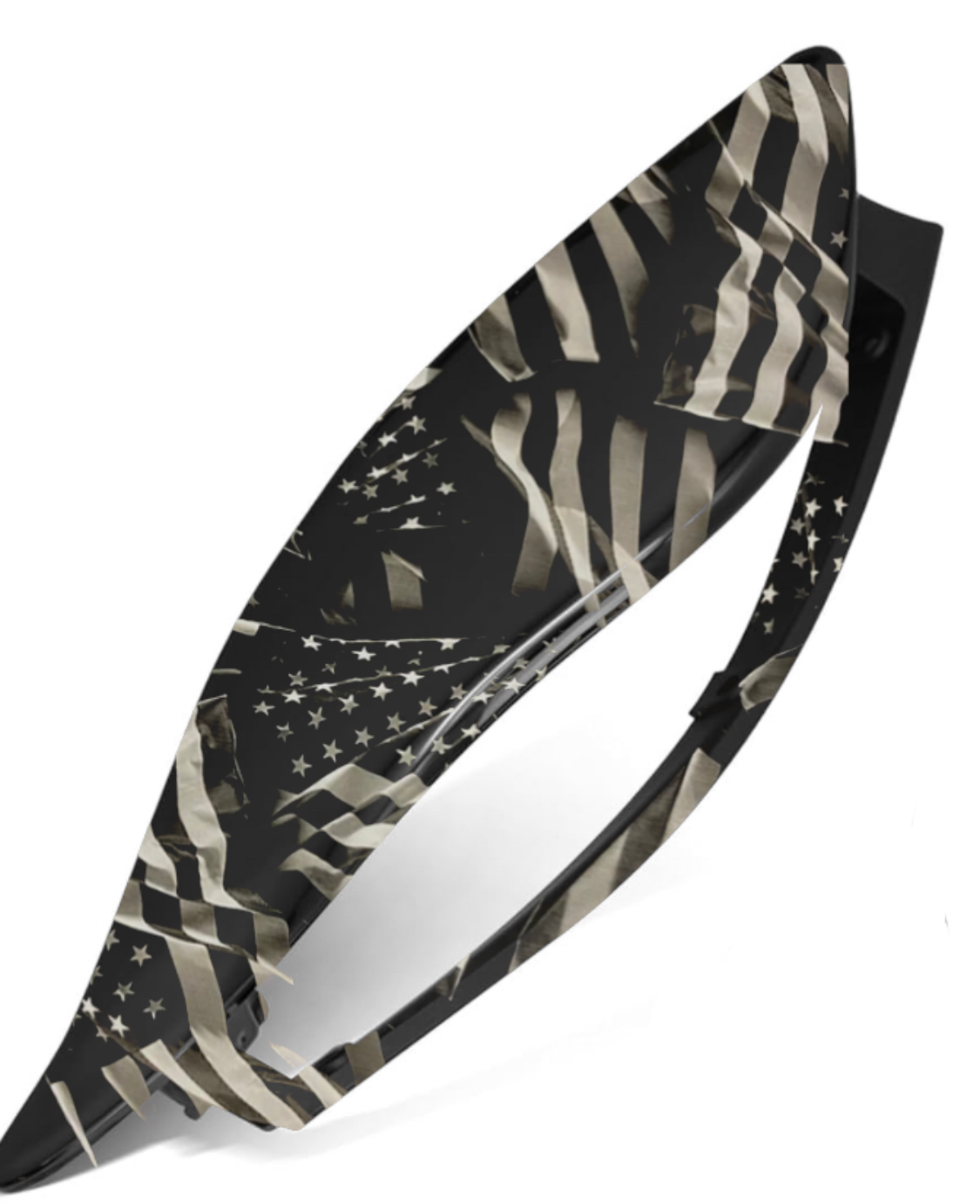 Negative Flags (Grayscale) - Wind Deflector | Top End Customs